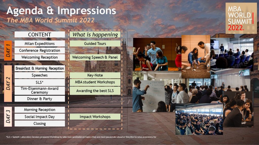 MBA WS 2022 Agenda | MBA World Summit